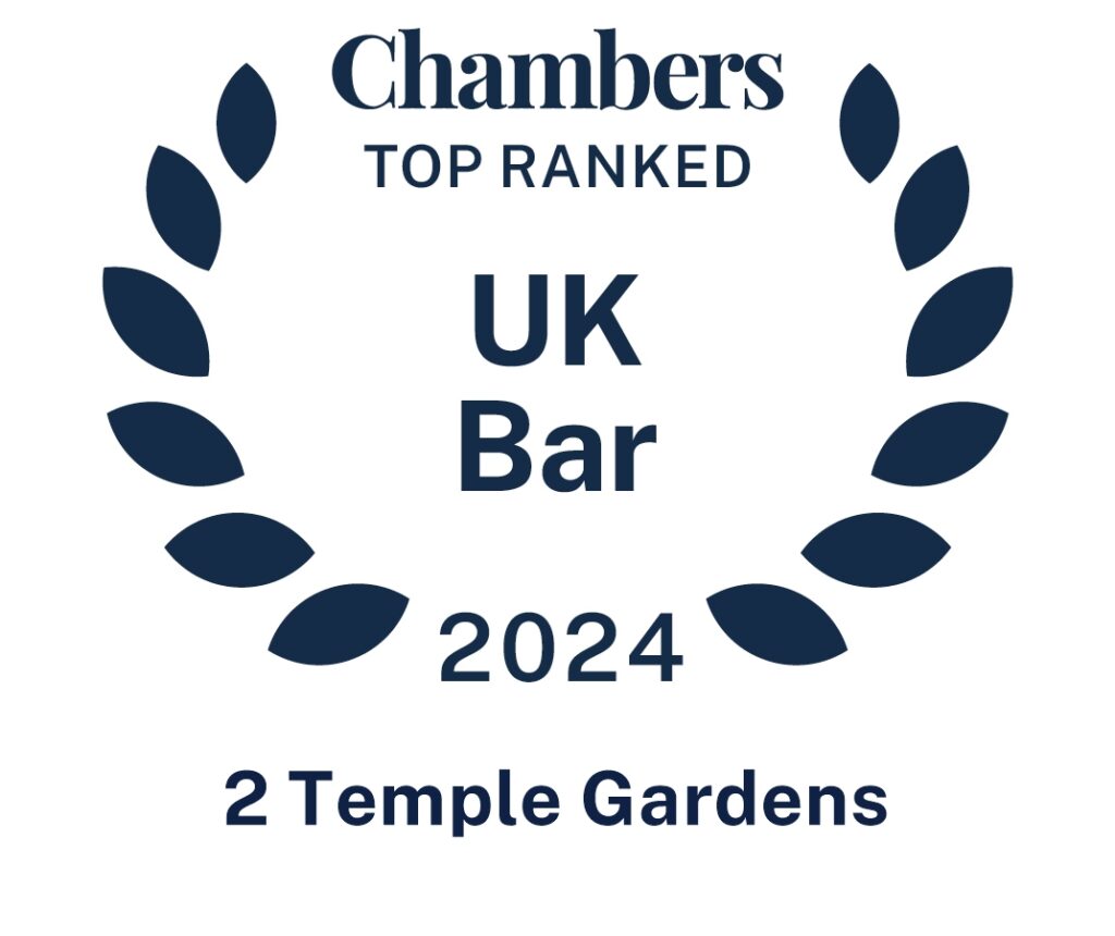 Record rankings in Chambers and Partners Bar Guide 2024 - 2 Temple Gardens